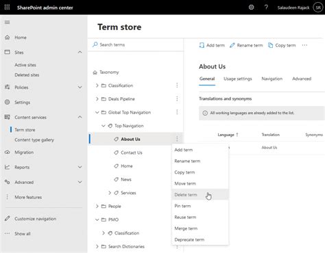 sharepoint online how to delete a term using powershell sharepoint diary