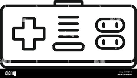 Game Joystick Icon Outline Game Joystick Vector Icon For Web Design Isolated On White