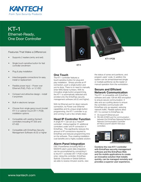 Kantech Kt 400 Installation Manual