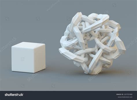 Simple Versus Complex Generic Visualization Concept Stock Illustration