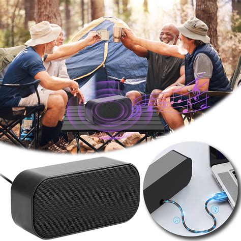 Usb Computer Audio Card Mini Usb Speaker Portable Outdoor Party Soundbar With Built In
