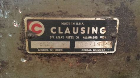 Clausing 8520 Support Help