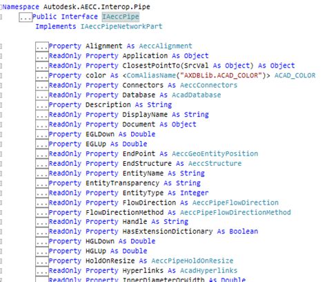 programmatically accessing pipe data autodesk community