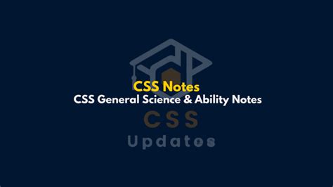 Css General Science And Ability Past Paper Topics Archives Css Updates