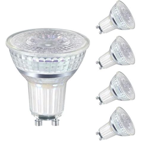 Ampoule Gu Led W Quivalent W Halog Ne K Blanc Chaud Lm Ampoules Spot Led