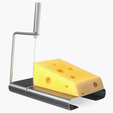 Steel Cheese Slicer With Cheese Wedge 3d Model 29 Max 3ds Blend C4d Fbx Ma Lxo Obj