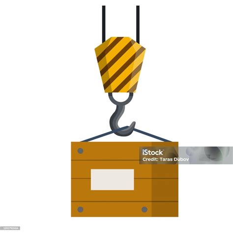 산업용 크레인은 나무 상자를 들어 올립니다 화물의 적재 및 운송 강철에 대한 스톡 벡터 아트 및 기타 이미지 강철 건설 기계류 건설 산업 Istock