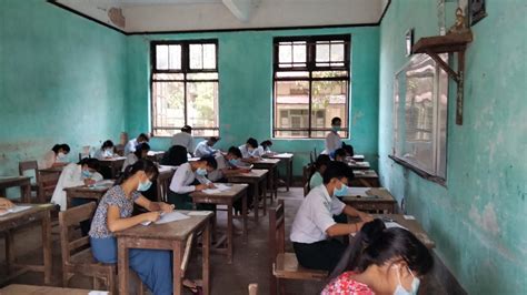 မော်လမြိုင်ခရိုင်အတွင်း၌ ၂၀၂၁ ၂၀၂၂ ပညာသင်နှစ် တက္ကသိုလ်ဝင်စာမေးပွဲ ပဉ္စမနေ့ ရူပဗေဒဘာသာရပ်ဖ