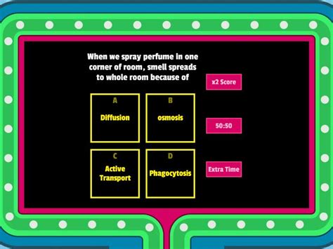 Diffusion And Osmosis Gameshow Quiz