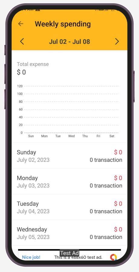 Money Management Android App Source Code By Vocsy Codester