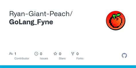 Github Ryan Giant Peachgolangfyne