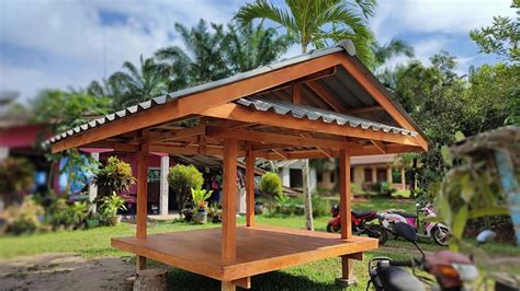 ศาลาพักผ่อนหน้าบ้าน สร้างยังไง ใช้งบเท่าไหร่ ศาลาขนาด2 6 2 6 เมตร Youtube
