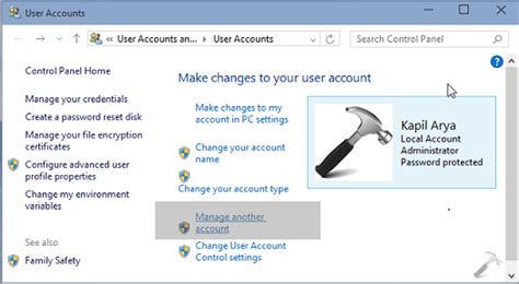 Enable Or Disable Guest Account In Windows 1087