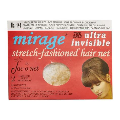 Hair Net Jac O Net Mirage Ultra Invisible Light 2 Nets Per Pack [1 Pack] Online Marketplace