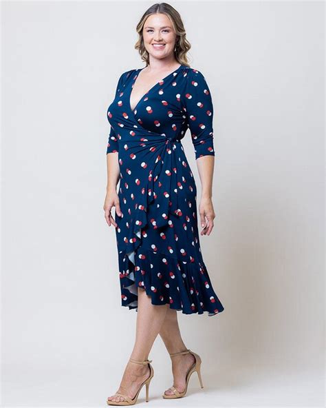 Flirty Flounce Wrap Dress Onestopplus