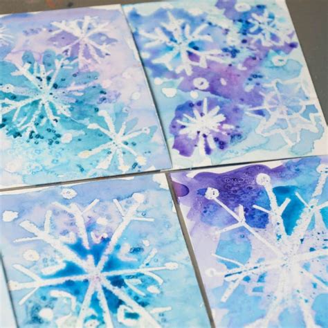 Snowflake Line Drawing Art Project Crafty Art Ideas