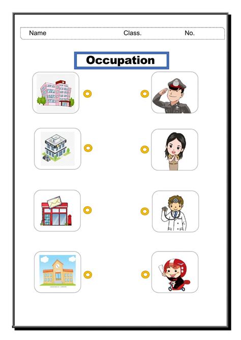 Occupation Worksheet For 3 Printable Worksheets