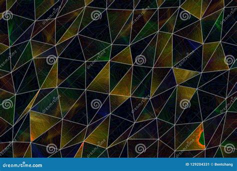 Abstract Triangle Strip Generative Art Background Surface Shape Decoration And Messy Stock