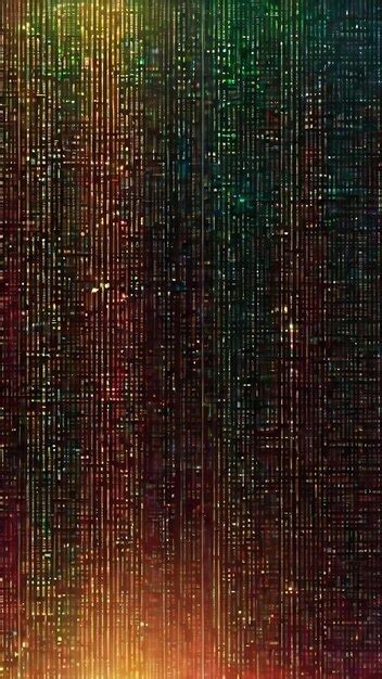 Matriz De Código Binario Antecedentes De Tecnología Científica Datos Red De Código Binario Que