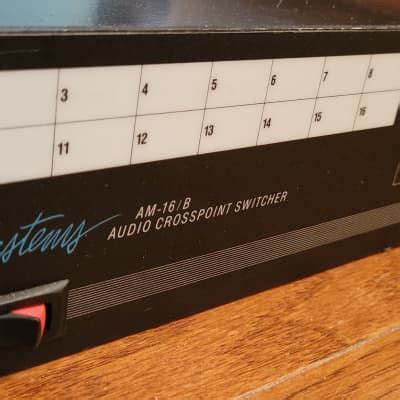 360 Systems AM 16 B Audio Crosspoint Switcher Programmable Matrix Patchbay Reverb Audio