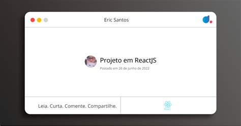Projeto Em Reactjs Eric Santos React Dio