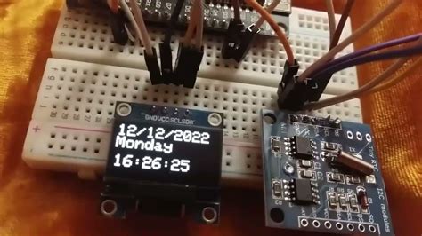 Demo Esp8266 Nodemcu Real Time Clock Rtc Using Ds1307 Module And