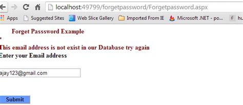 How To Send Forget Password From Website Free Mynet Tutorials