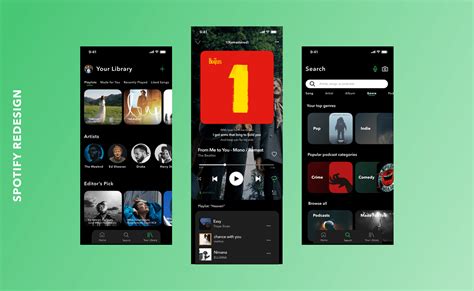 Spotify User Interface Redesigned On Behance