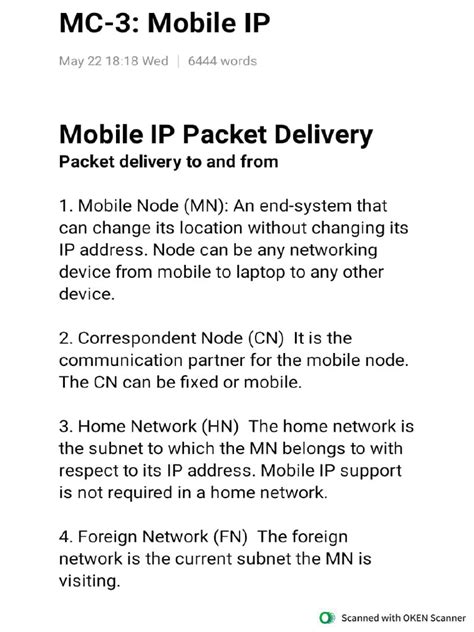 Mobile Ip Packet To Packet Delivery Pdf