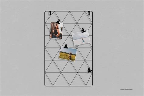 Premium PSD Wired Frame For Photos Mockup