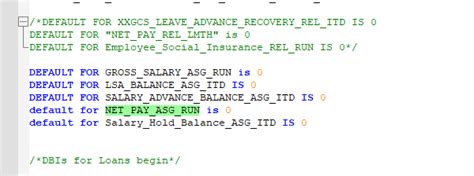 Net Pay Dbi Not Available For Oracle Payroll Type Fast Formula — Cloud