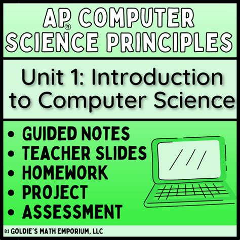 Goldies Ap® Computer Science Principles Unit 1 Introduction To Comp Goldies Math Emporium
