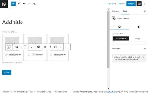 Advanced Choices Field Block Overview — Jetformbuilder Crocoblock