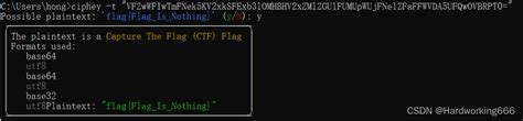 Ctf密码题思路与多种做法（cyberchef、ciphey） Hardworking666 博客园