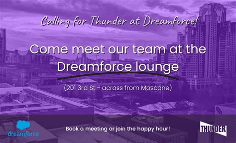 Kelly Wasden On Linkedin Attending Dreamforce Next Week Lets Meet Up At Our Thunder Dreamforce…