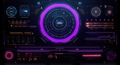 Premium Ai Image Control Panel Template Gui For Game Background Design Generative Ai