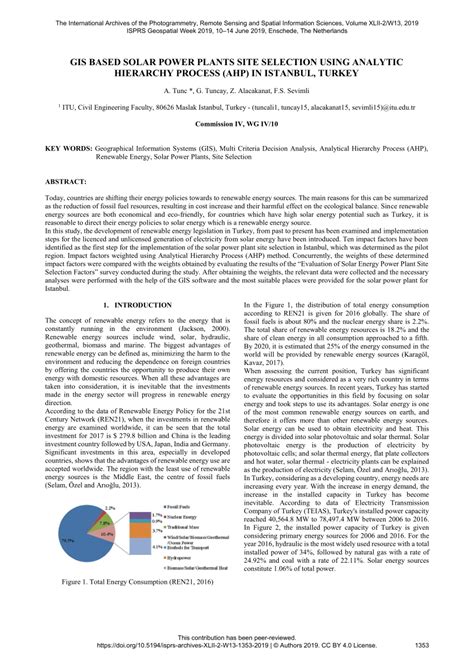 Pdf Gis Based Solar Power Plants Site Selection Using Analytic Hierarchy Process Ahp In