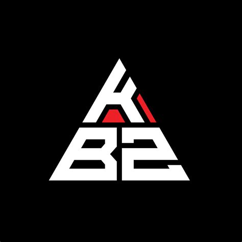 Kbz Triangle Letter Logo Design With Triangle Shape Kbz Triangle Logo