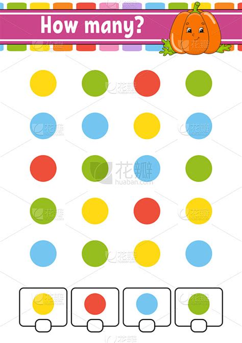 数 儿童 绘画插图 卡通 知识 数学 矢量 可爱的 简单 解决