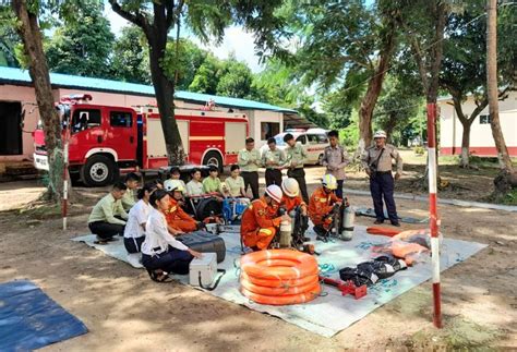 မုဒုံမြို့၌ သဘာဝဘေးအန္တရာယ်ဆိုင်ရာ တုံ့ပြန်ကာကွယ်ရေး ဇာတ်တိုက်လေ့ကျင့်ခြင်း ဆောင်ရွက