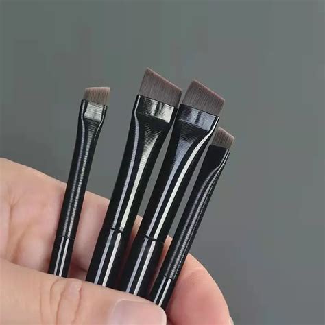 메이크업 브러쉬 화장붓 세트 휴대용 각도 눈썹 윤곽 브러시 눈썹라이너 여성 도구 세트당 2 개 티몬