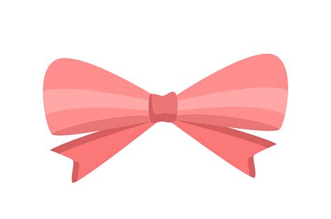 Tbox를 위한 활 핑크 리본 선물용 장식 판매 및 할인 축하 및 휴일 축제 결혼 기념일 또는 Vlentines Day 평면 벡터 일러스트 레이 션 0명에 대한 스톡