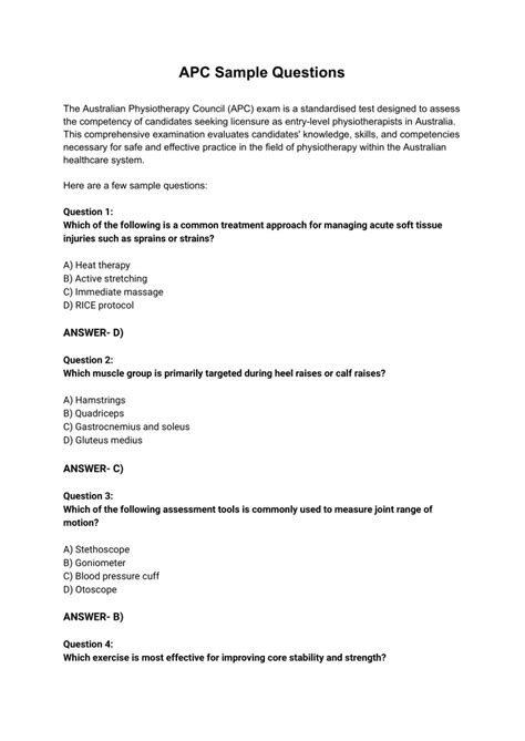 Ppt Australian Physiotherapy Council Apc Exam Sample Questions Pdf Powerpoint Presentation Ppt Australian Physiotherapy Council Apc Exam Sample Questions Pdf Powerpoint Presentation