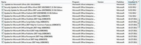 Update History Vs Installed Updates Windows 7 Forums