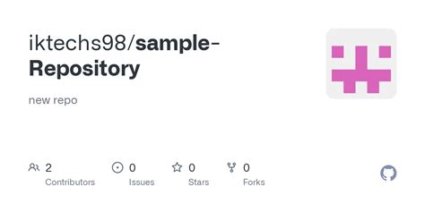 Github Iktechs98sample Repository New Repo