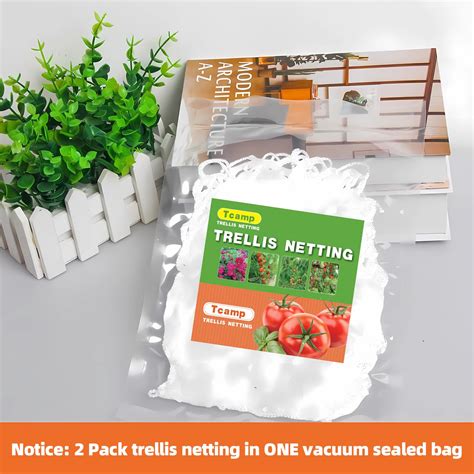 Tcamp Trellis Netting For Climbing Plants Cucumber Trellis For Garden