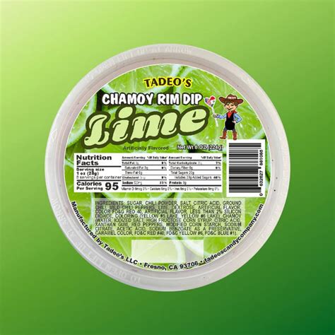 Chamoy Rim Dip Lime Tadeos Candy Wholesale