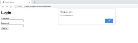 how come the html onclick does not call my javascript function stack