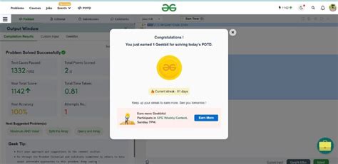 Ashok Reddy Cheluri On Linkedin Day81 Potd Problemoftheday Gfg