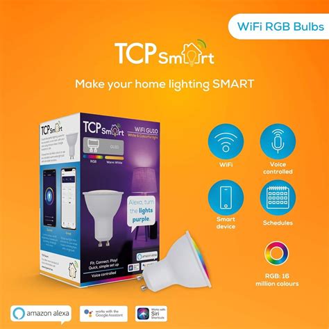 Londonspot ნათურა Tcp Smart Wi Fi Led Lightbulb Classic B22 Colour